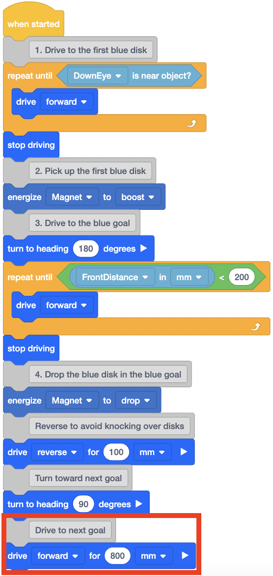 Vex Cs Unit 8 Moving Disks With Loops Lesson 4 Move A Red And Green Disk